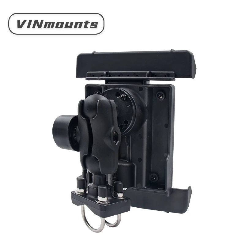 Locking-Tablet-Pipe-Clamp-iPad-Mount-with-Clamp-Base-Flexible-Arm-with ...