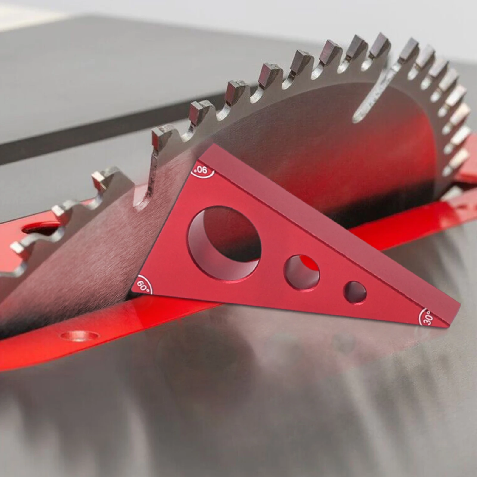 30/60/90 Angle Aluminium Alloy Gauge Block Pocket Square Woodworking ...