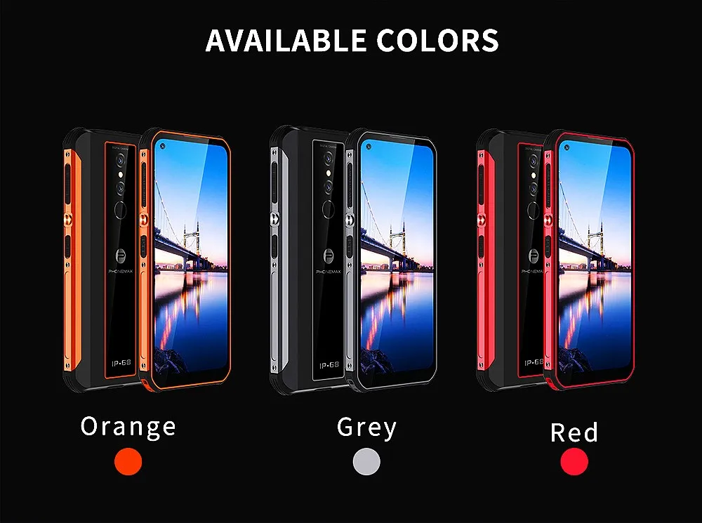 PHONEMAX P1 RAM 4GB ROM 128GB Rugged Smartphone LTE 4G Android 10 ...