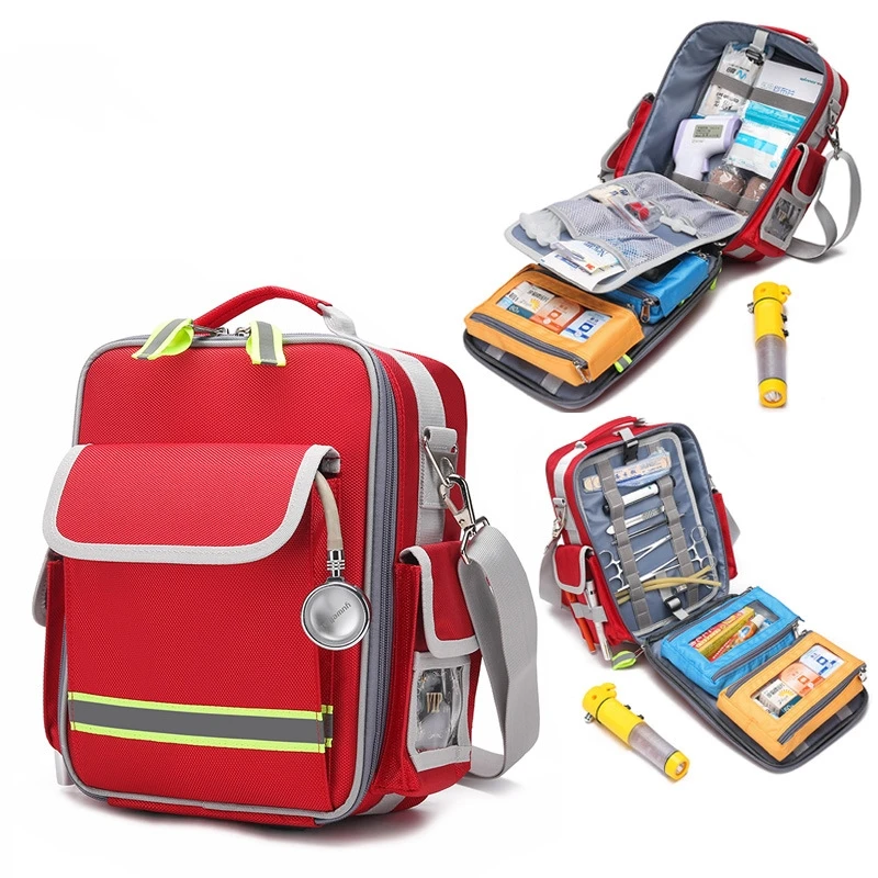 Medical-First-Aid-Bag-Multi-function-Portable-Empty-Kit-Car-Emergency ...