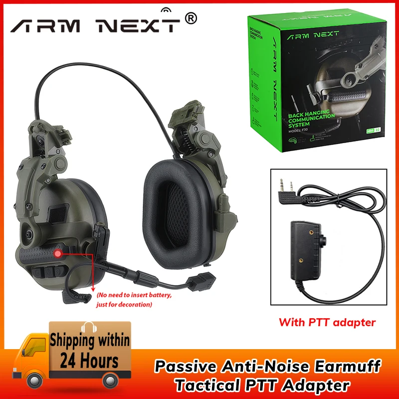 ARM-NEXT-auriculares-t-cticos-F30-adaptador-t-ctico-PTT-Airsoft-orejera ...