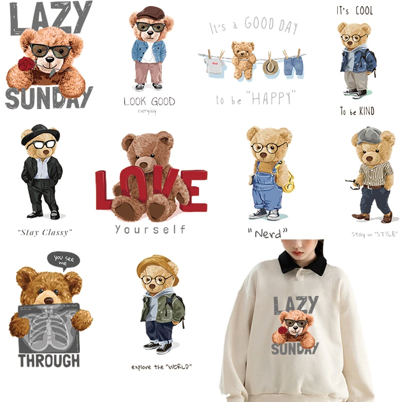 Oso-de-peluche-cl-sico-para-ropa-transferencia-de-hierro-para-ropa ...