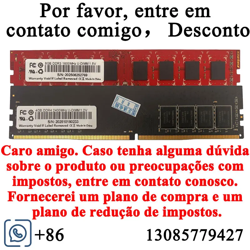 CeaMere ram 10 PCS D2/D3/D4 DIMM Desktop Usado Memória Universal PC PIN ...