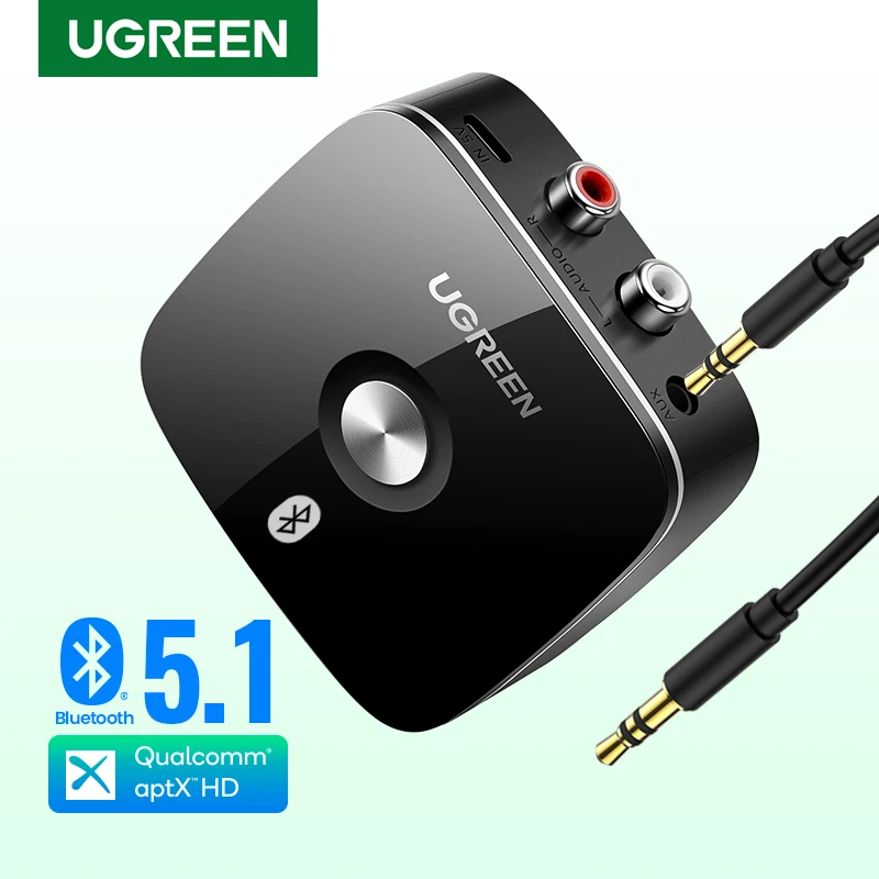 UGREEN-Bluetooth-RCA-Receiver-5-1-aptX-HD-3-5mm-Jack-Aux-Wireless ...