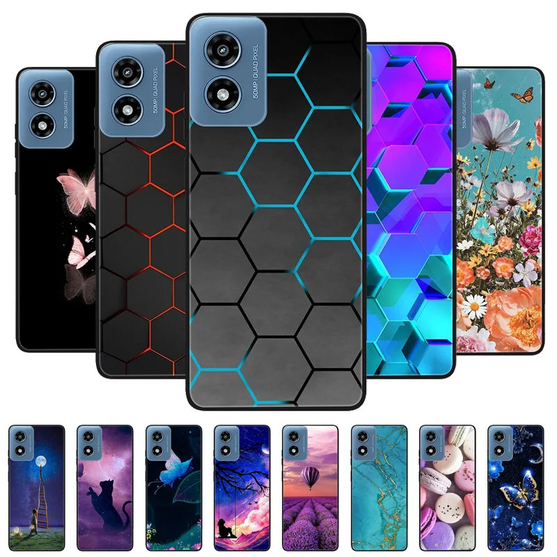 For Motorola Moto G04 Case G 04 Cool Painted Silicone TPU Soft Cover ...