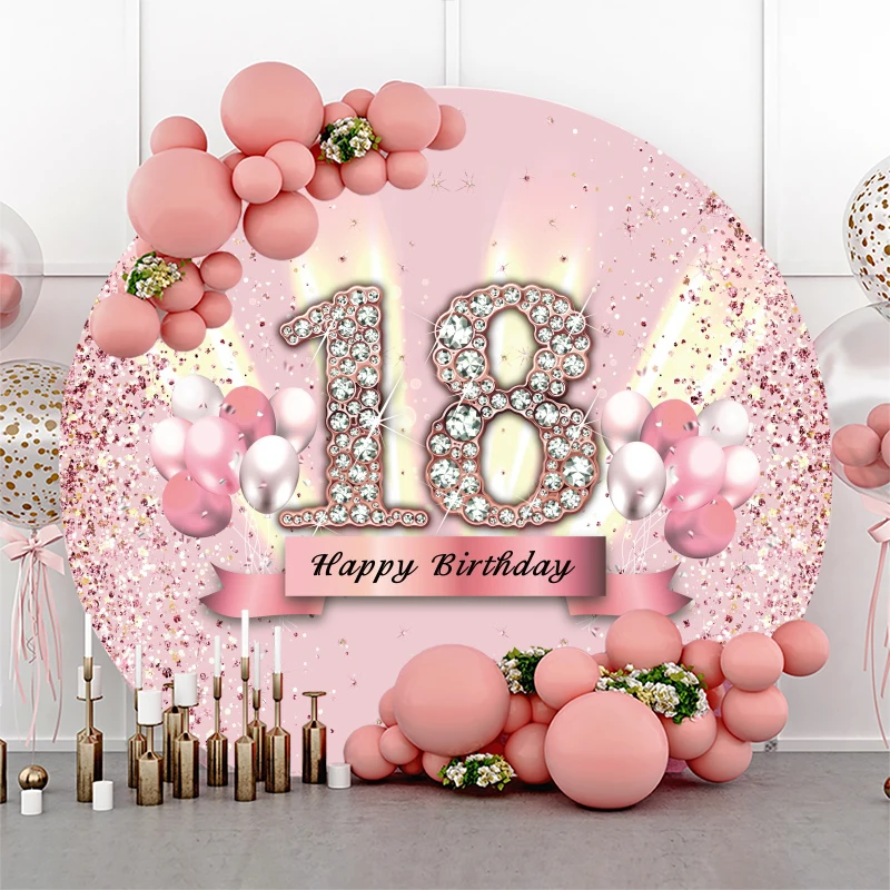 Pink Rose Birthday Party Background Birthday Photo Area Background