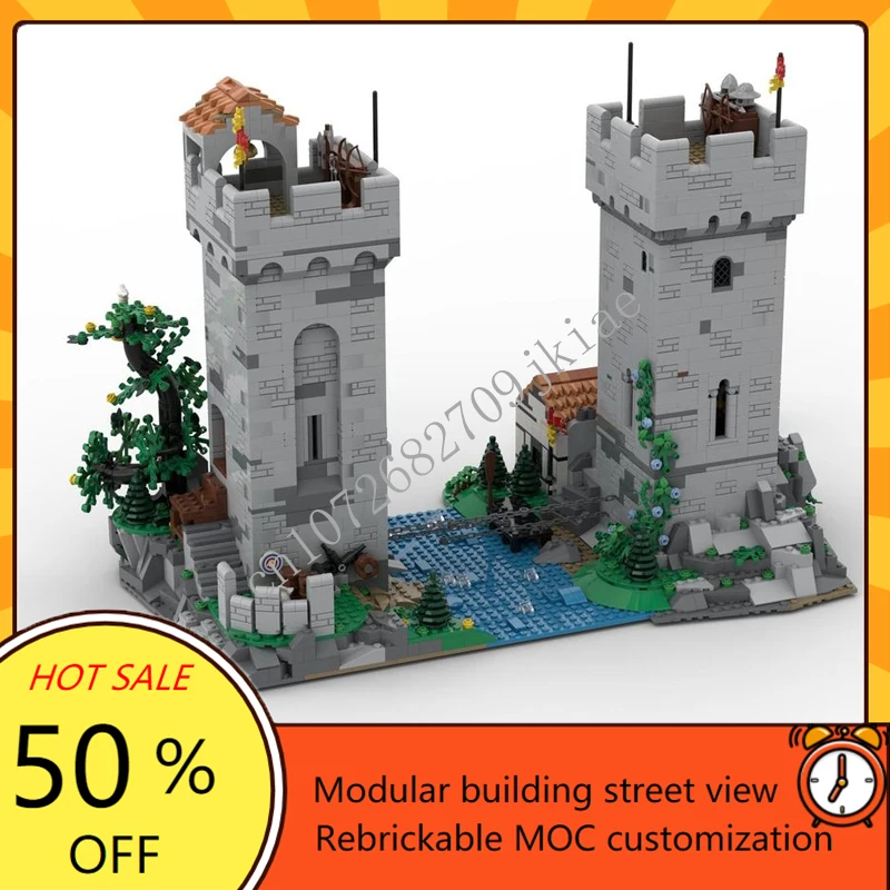 3395PCS-The-Chain-Towers-Modular-MOC-Creative-street-view-Model ...