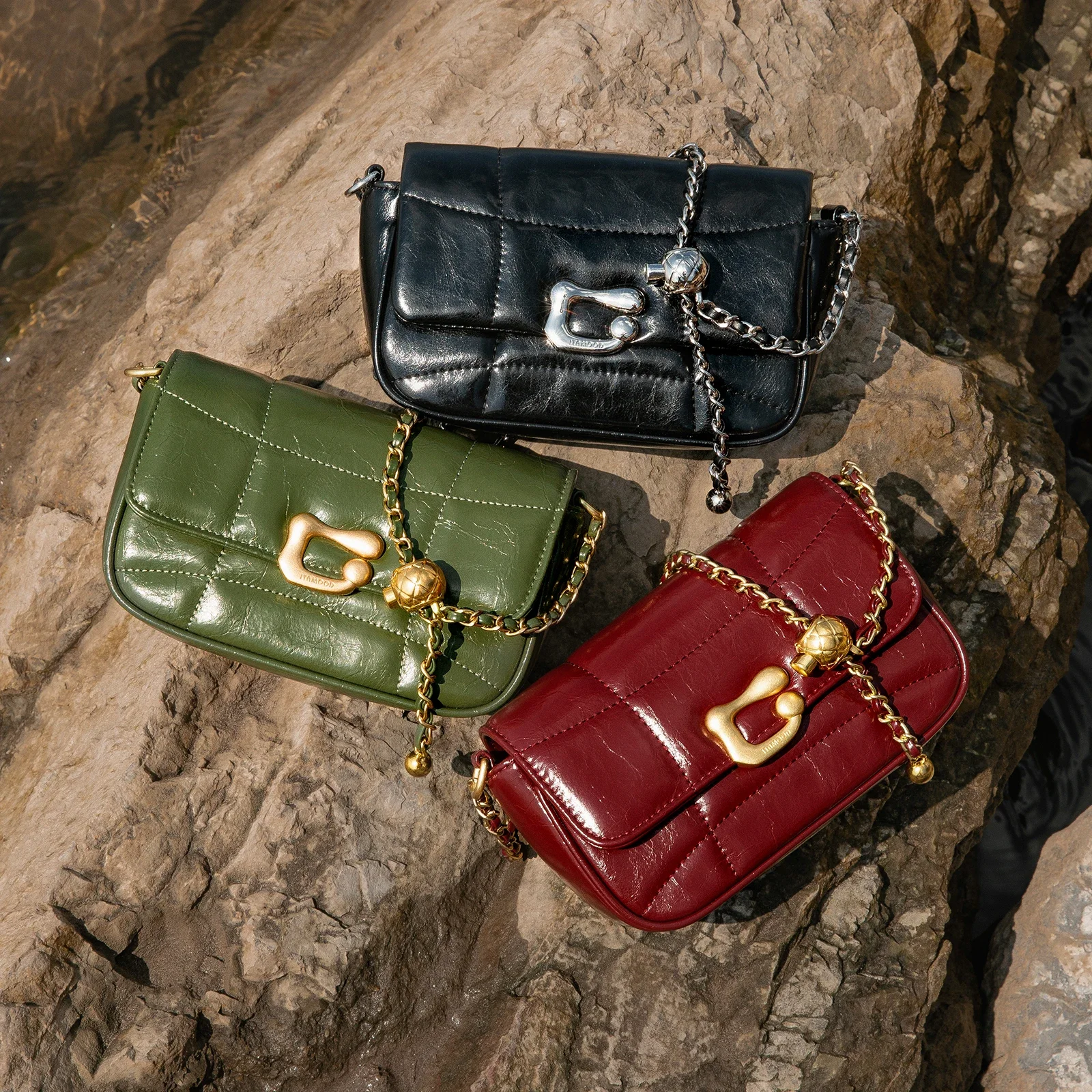 ITAMOOD-Bolsa-Crossbody-de-couro-genu-no-bolsa-de-ombro-com-corrente ...