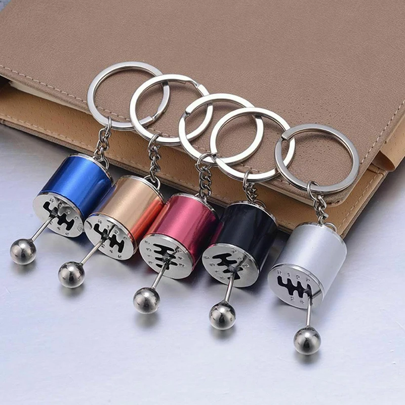 New Car Gear Box Keychains Six Speed Manual Shift Gear Men Women ...