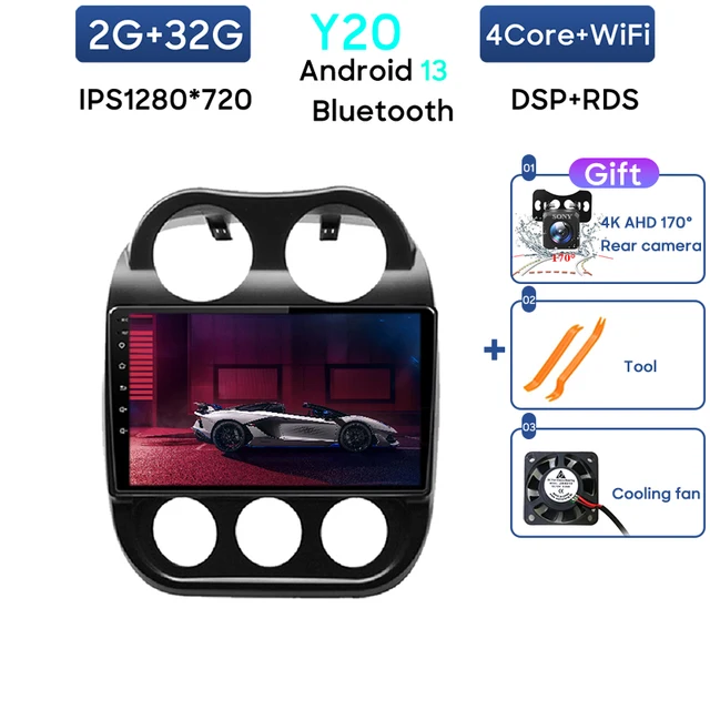 Qualcomm Snapdragon Android For JEEP Compass Patriot 2011 2012 2013 ...
