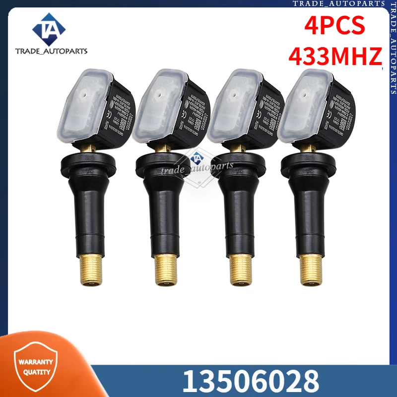 13506028-TPMS-433MHZ-Tire-Pressure-Monitor-System-Sensor-4PCS-For-Opel ...