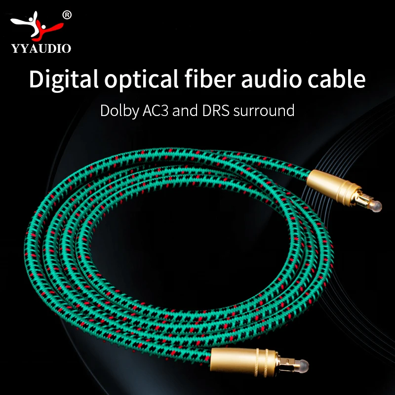 YYAUDIO Cable de Audio óptico Digital HIFI 5,1, Cable Toslink de 1m, 1 ...