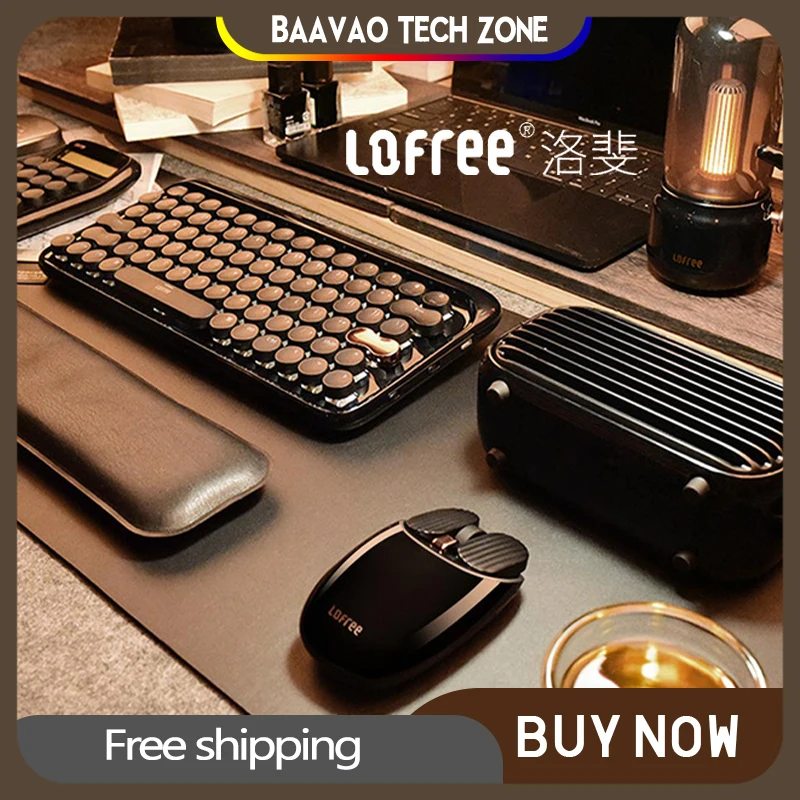 Lofree-Dot-Bluetooth-Mechanical-Keyboard-Black-Gold-Business-Keyboards ...