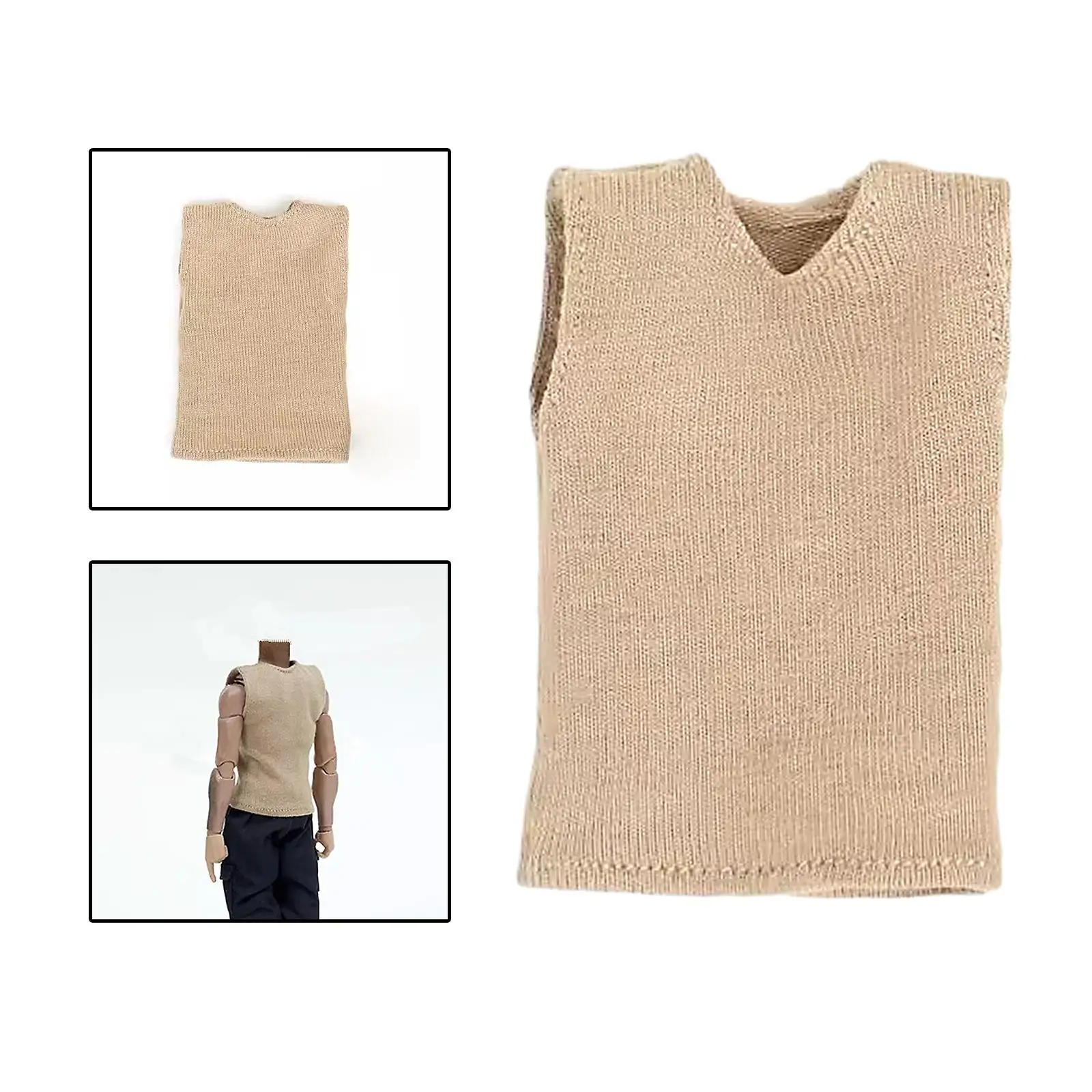 1-12-Scale-Men-Figure-Sweater-Vest-Costume-Miniature-Clothing-Handmade ...
