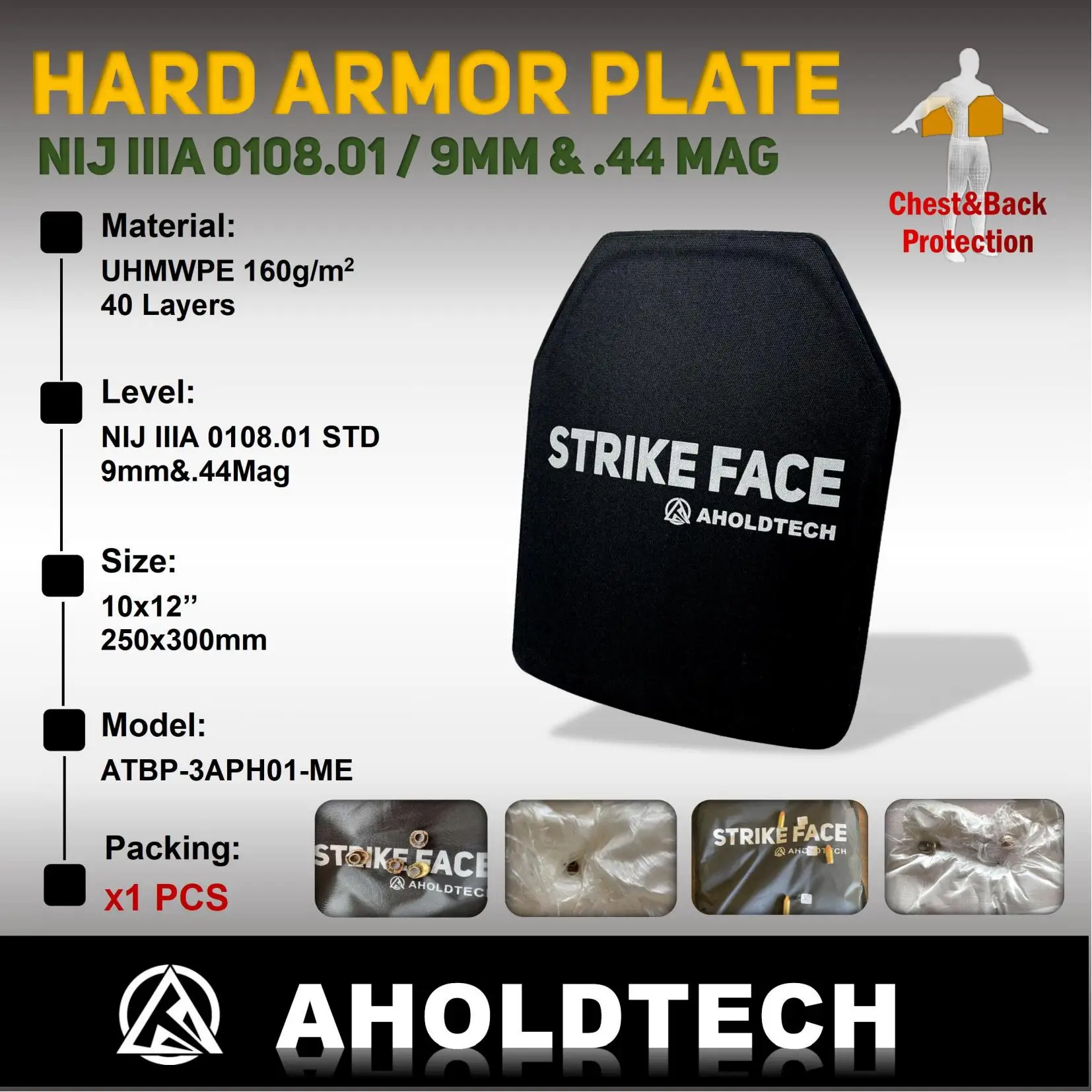 Aholdtech-PH01-ME-NIJ-IIIA-3A-Hard-Armor-Plate-Ballistic-Vest ...