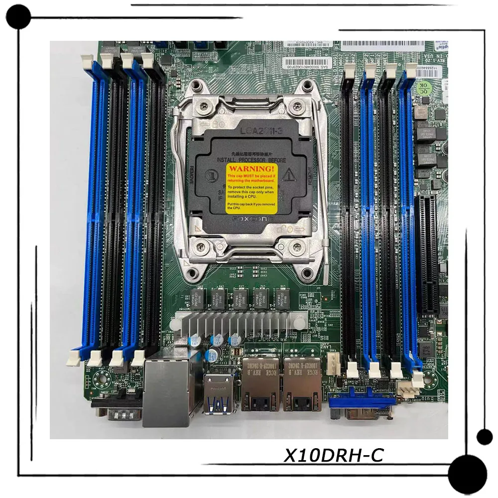 X10DRH C para servidor bidireccional Supermicro, placa base de E ATX LGA 2011 Intel C612 Xeon E5 ...