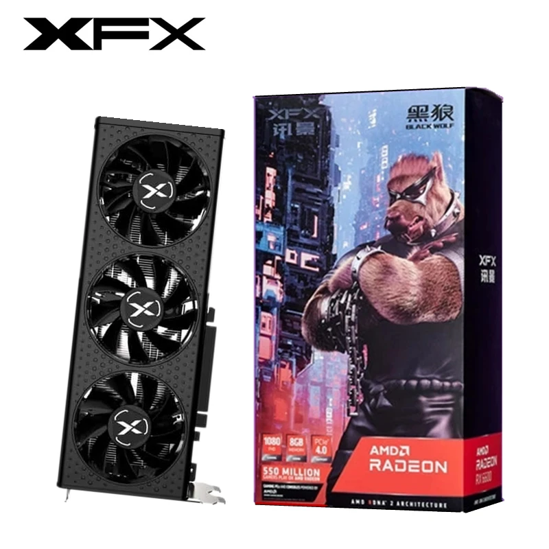 XFX-RX-6600-XT-8GB-GPU-RX-6600XT-Graphics-Cards-AMD-Radeon-RX6600-XT ...