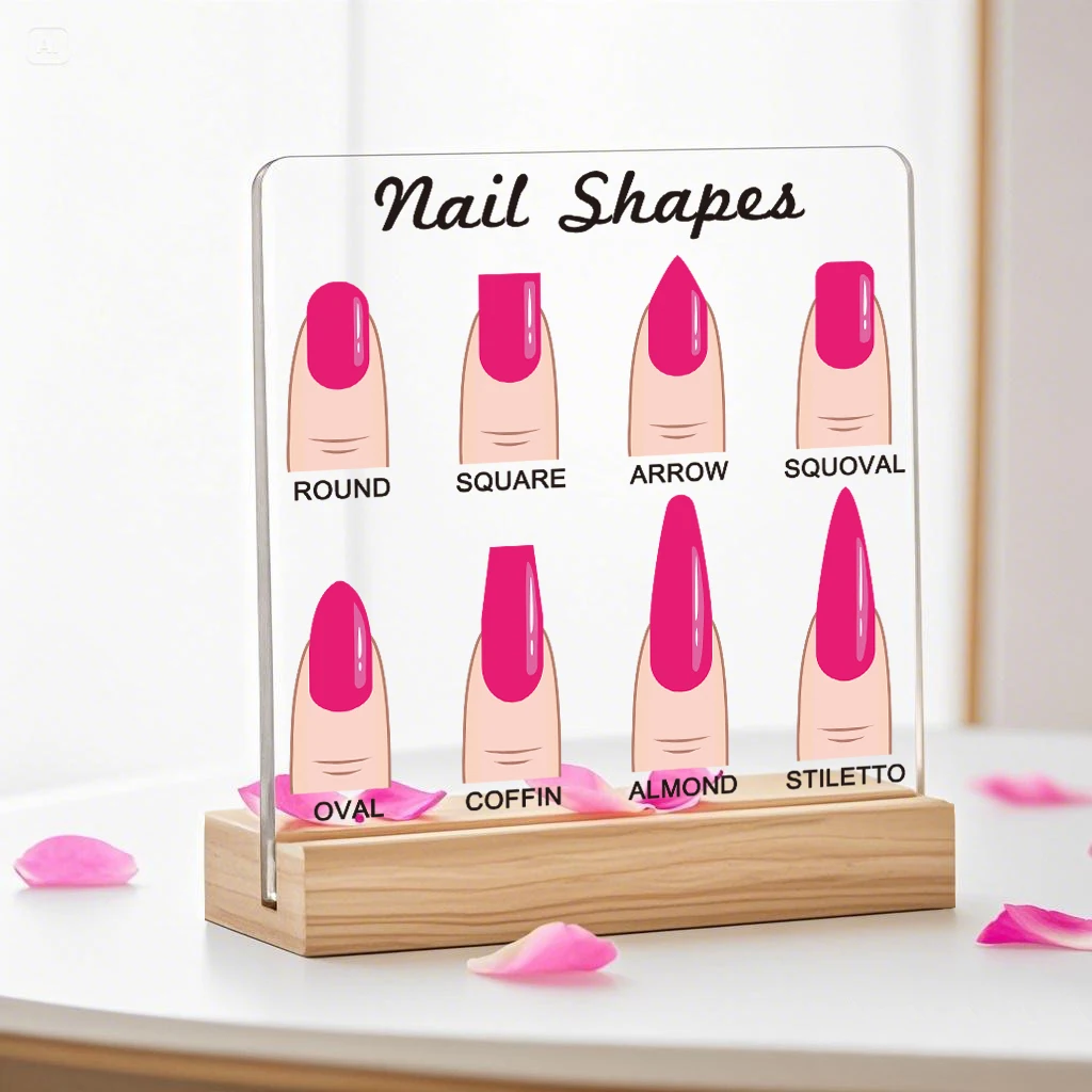 Nail Shaped Guide: How This Transparent Acrylic Display Board ...