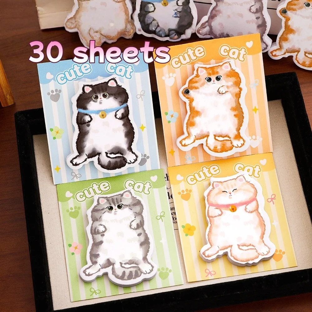 Cute Cat Sticky Notes Cartoon Shaped Cute Pet Animals Sticky Notes ...