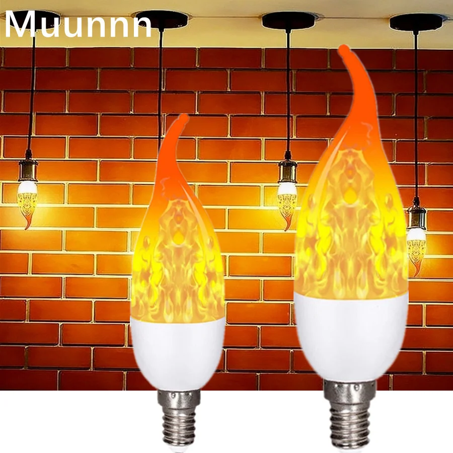 LED-E14-Fire-Light-Candle-Lamp-220V-110V-LED-Flame-Flickering-Bulb ...
