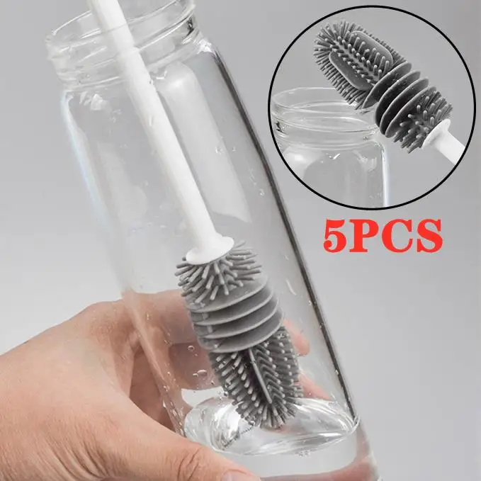 5PCS-Silicone-Cup-Brush-Scrubber-Glass-Cleaner-Kitchen-Cleaning-Tool ...