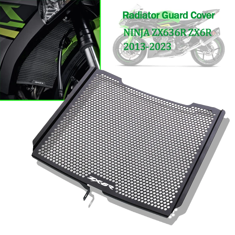Motorcycle-ZX636-ZX6R-Radiator-Grille-Guard-Cover-Fit-For-ZX636R-ZX ...