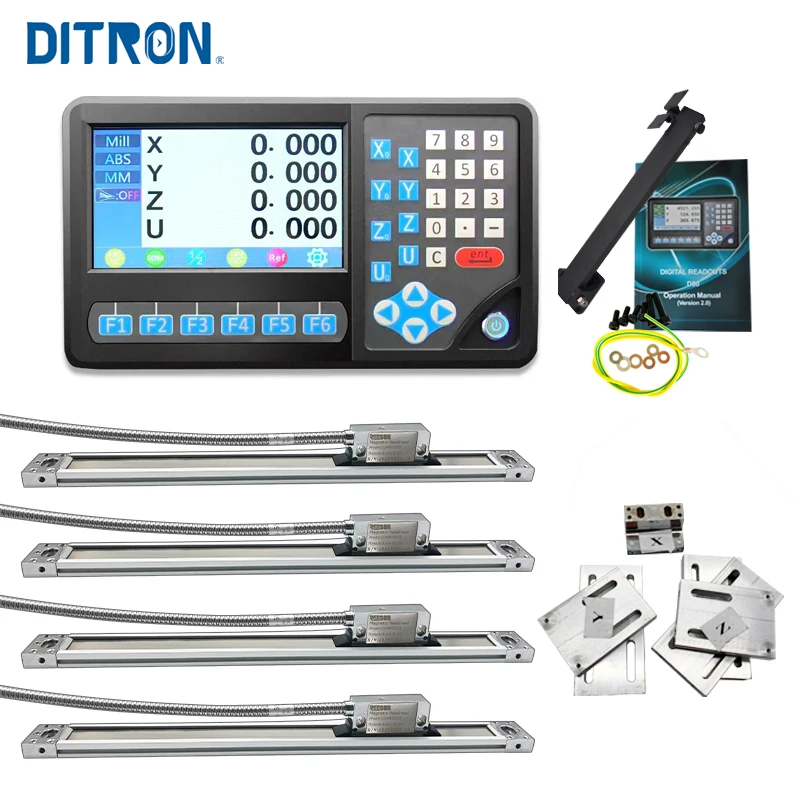 Ditron Sino Magnetic Scale 4 Axis Digital Readout DRO For Milling ...