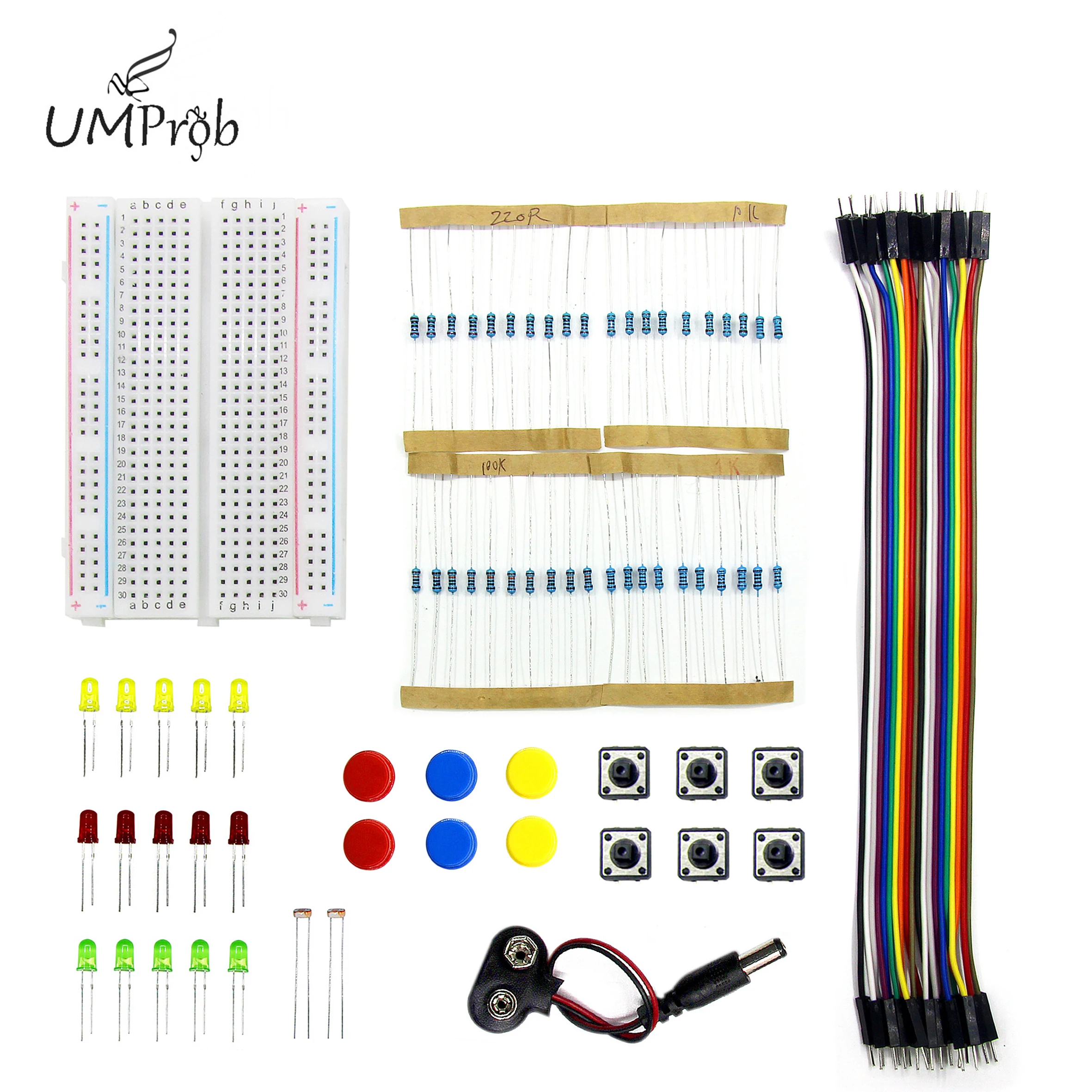 Starter Kit R3 Mini Steck brett LED Jumper Draht knopf für Arduino DIY ...