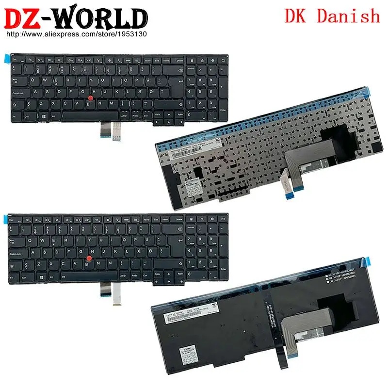 DK-Danish-Backlit-Keyboard-for-Lenovo-Thinkpad-E540-E531-P50S-T560-W540 ...