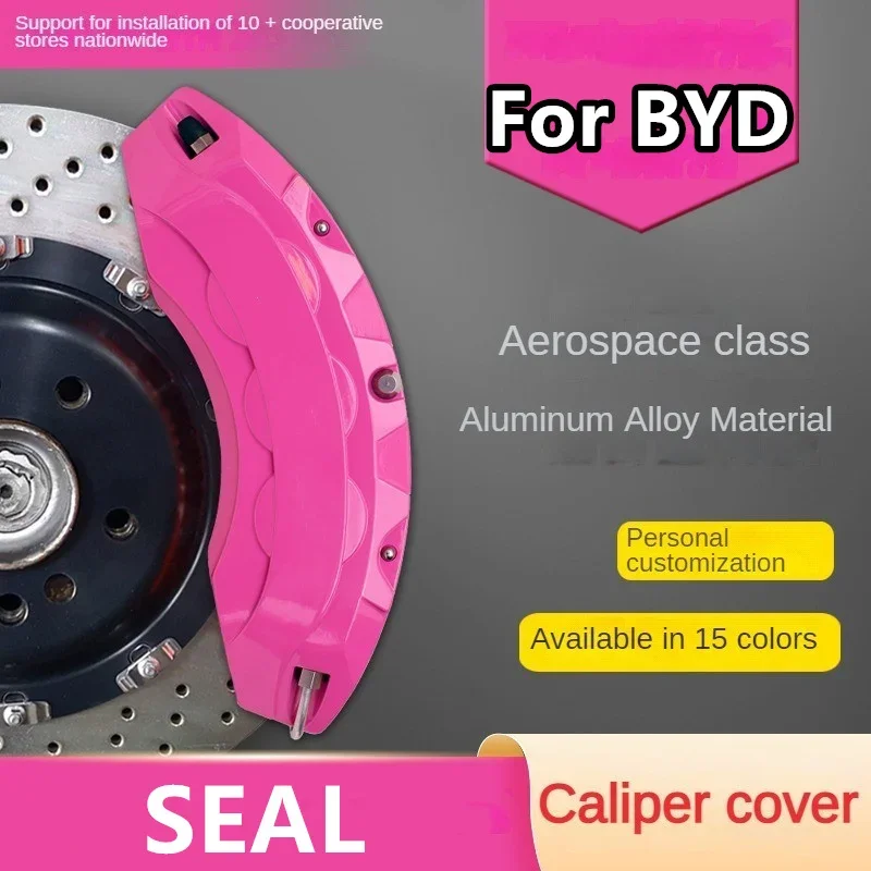 For-BYD-SEAL-Car-Brake-Caliper-Cover-Front-Rear-3D-Aluminum-Metal-Kit ...