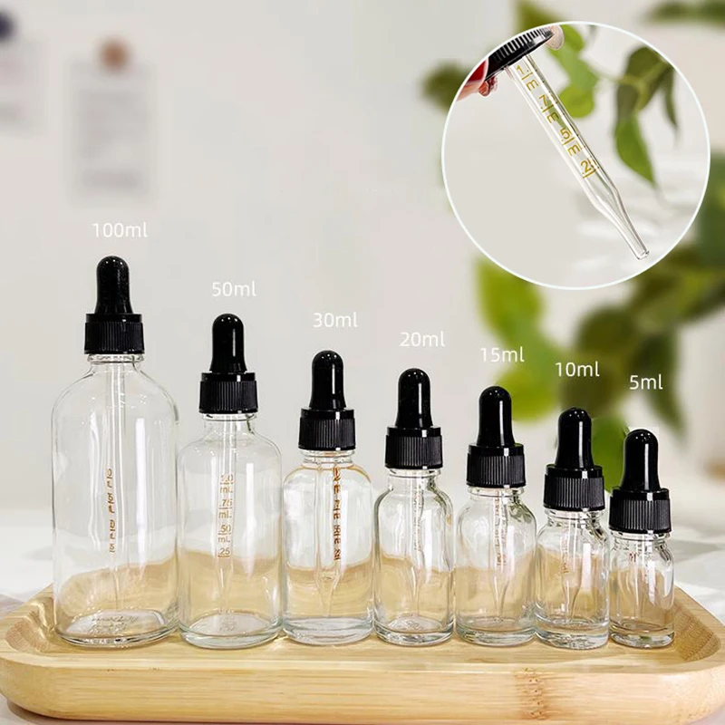 Dropper Bottles With Scale Reagent Eye Drop Transparent Glass ...