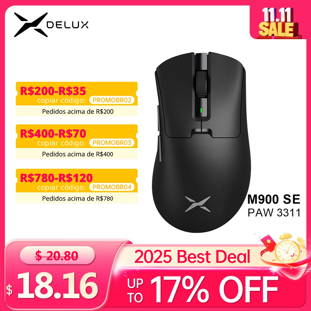 Delux M900 Pro Mini Review: Is This the Ultimate Compact Gaming Mouse ...