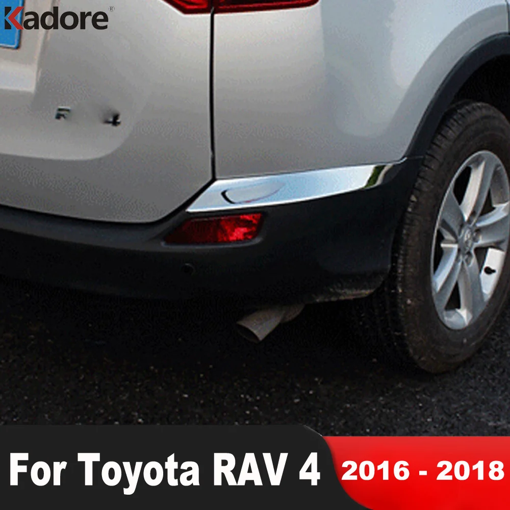 For Toyota Rav4 Rav 4 2016 2017 2018 Chrome Car Accessories Rear Bumper ...