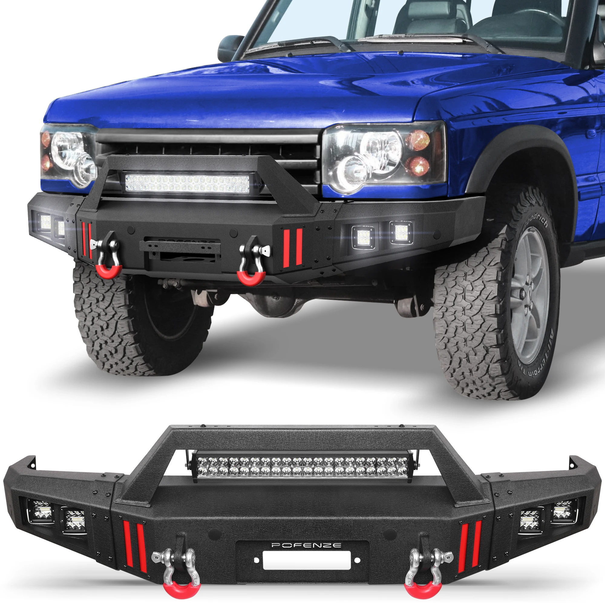 Front Bumper for 1999-2004 Land Rover Discovery 2 Rock Crawler Bumper ...