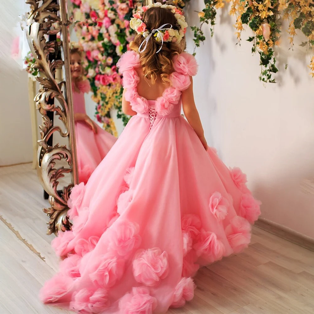 Flower-Wedding-Party-Dress-Puffy-Tulle-Wedding-Party-Dress-for-Girl ...