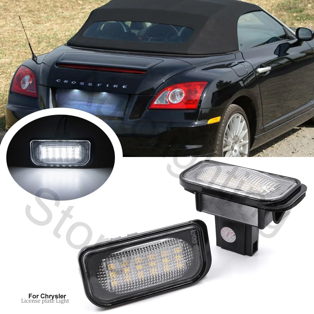 2pcs Canbus Led License Number Plate Light Lamp Assembly Replacement ...