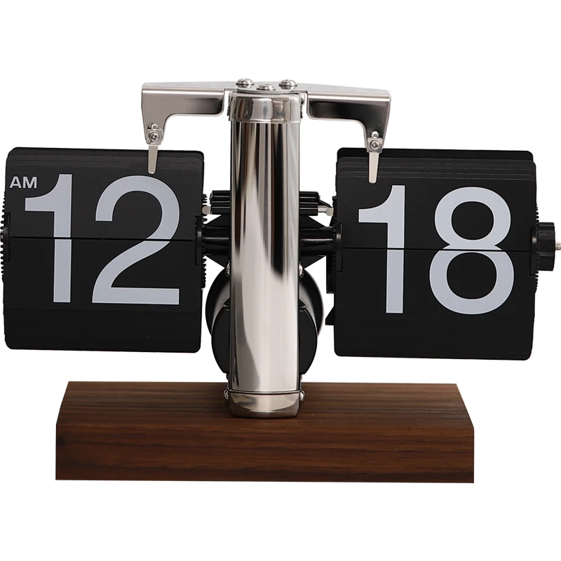light-luxury-automatic-page-turning-clock-ornament-retro-mechanical ...