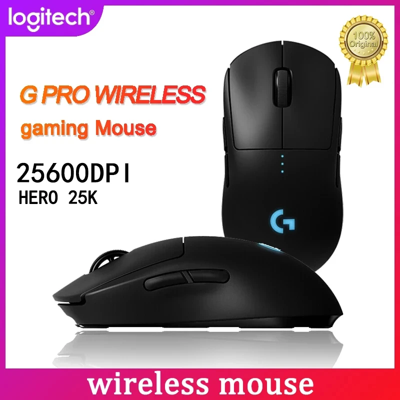 Logitech G PRO Mouse Gaming Nirkabel HERO 25600 DPI Sensor Laser Gaming ...