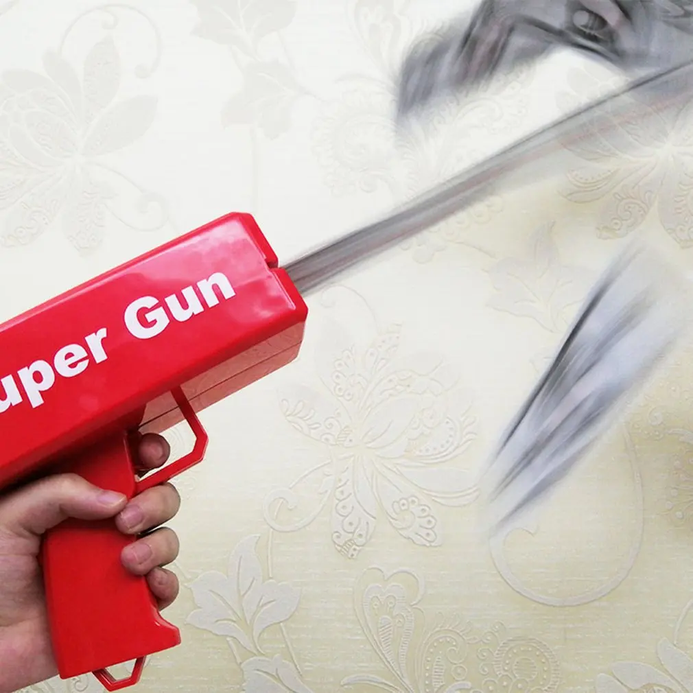 Super-Money-Gun-Shooter-Toys-Game-Spray-Banknote-Party-Wedding-Birthday ...