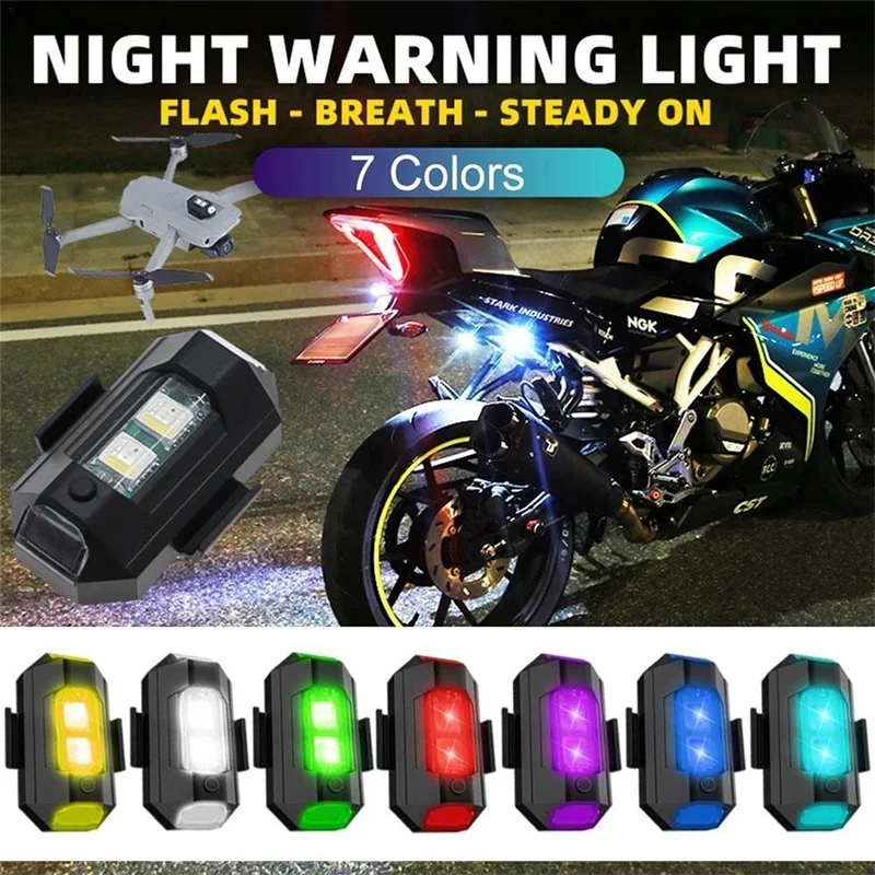 Universal-LED-Motorcycle-Warning-Lights-7-Colors-Mini-USB-Drone-Strobe ...