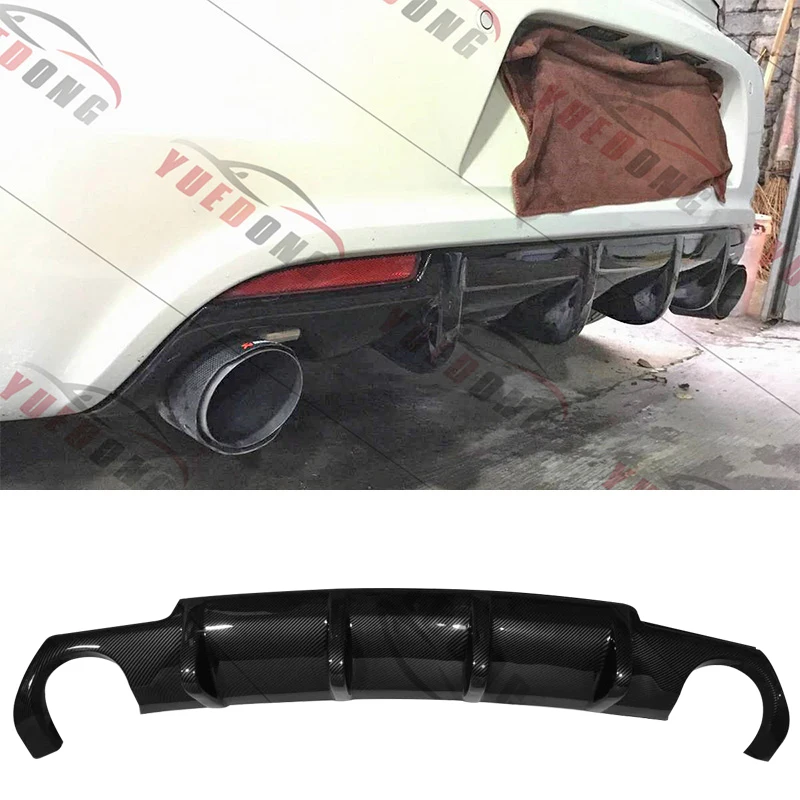 Car Rear Diffuser Lip Bumper Spoiler Plastic Body Kit For Volkswagen Vw ...