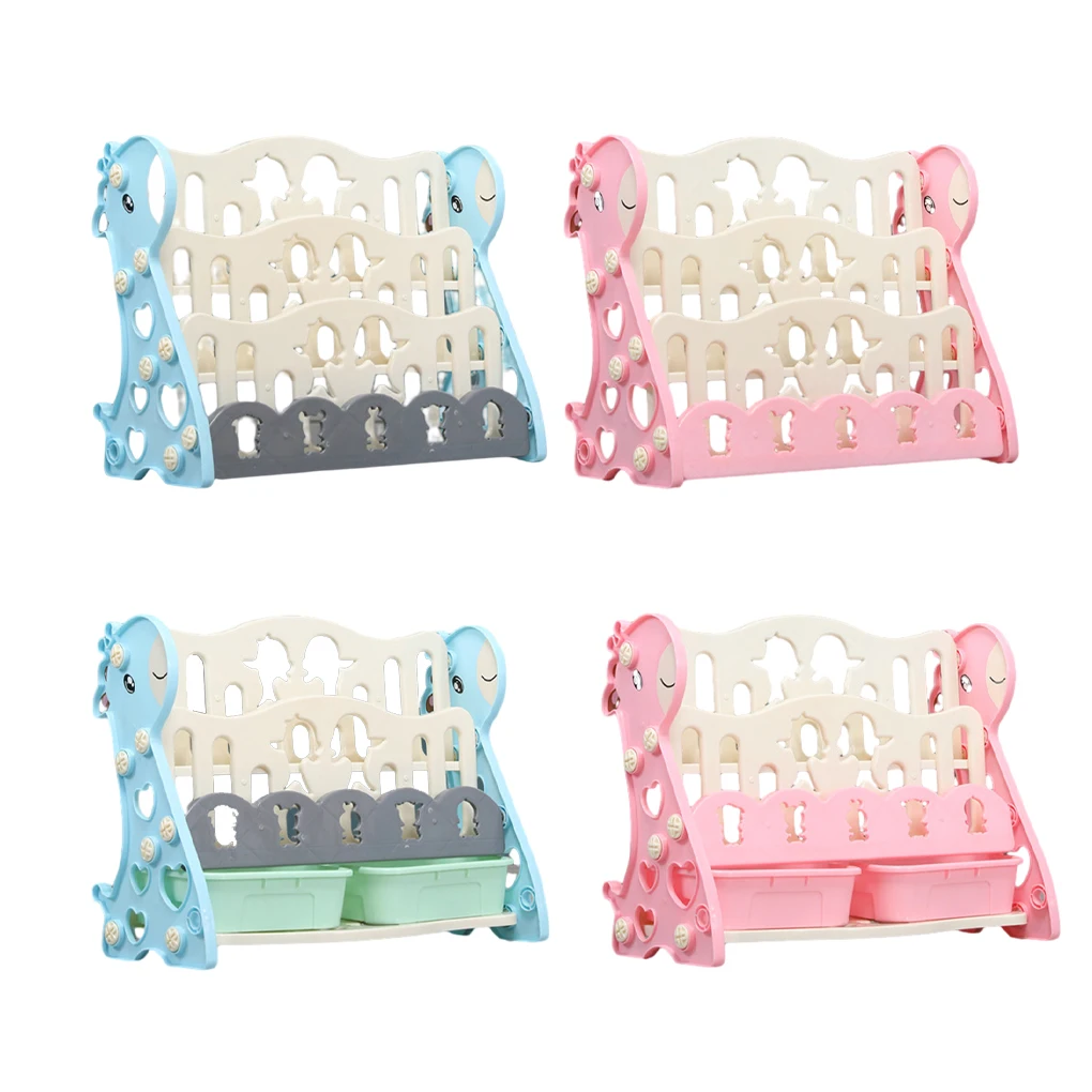 Children-Furniture-Cartoon-Bookshelf-Storage-Racks-Bookcase-Smooth ...