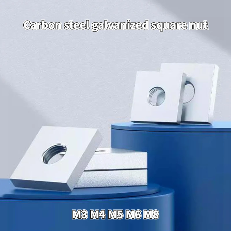 Carbon-Steel-Galvanized-Rectangular-Nut-Iron-Square-Nut-Aluminium ...