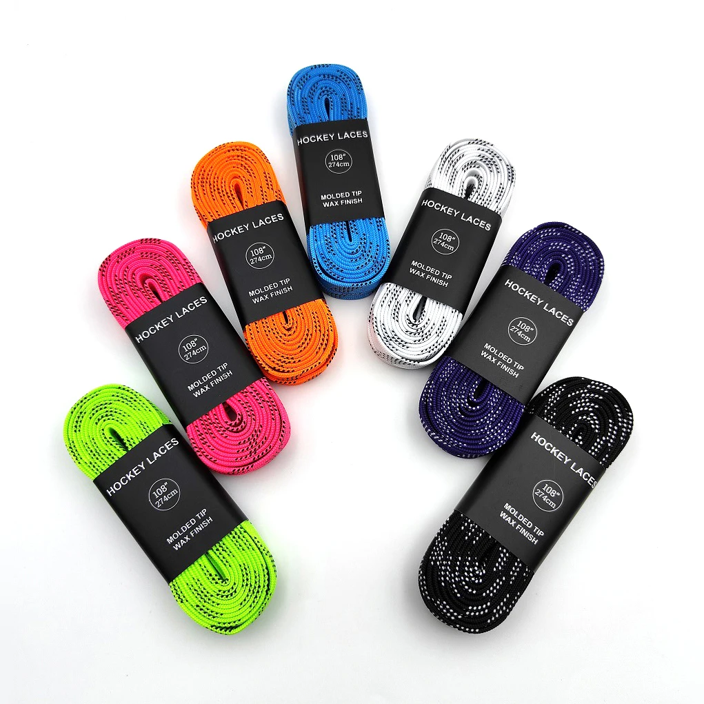 Waxed-Skate-Laces-84-120in-Dual-Layer-Braid-Design-Suit-For-Ice-Hockey ...
