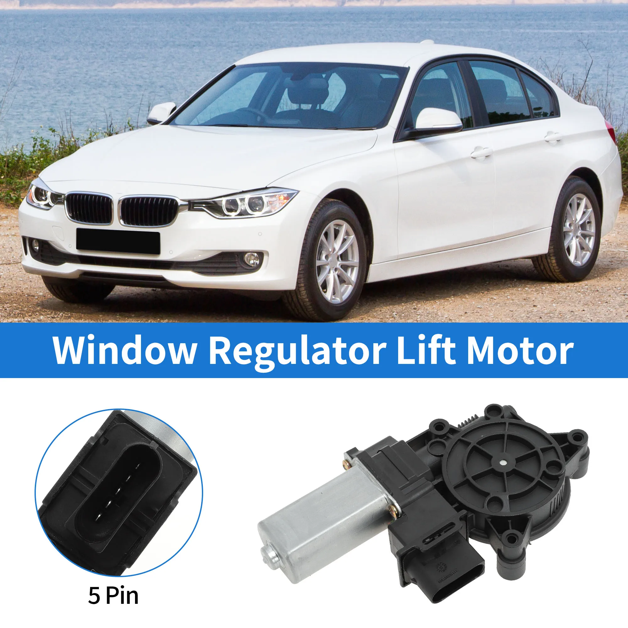 UXCELL No.67622460252 Power Window Regulator Lift Motor for BMW 1 ...