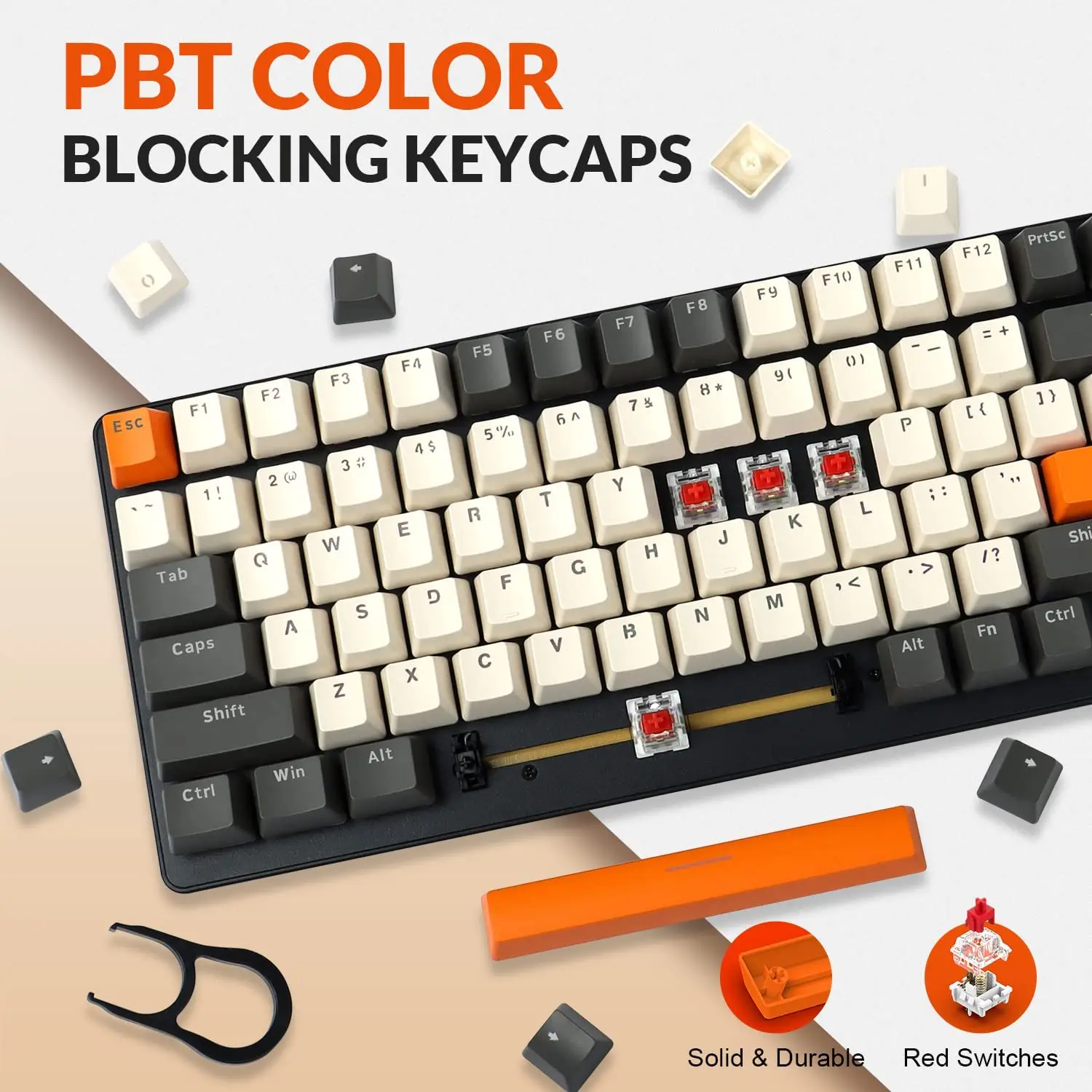 Mechanical-Keyboard-K3-Wired-Backlit-Game-Keyboard-Red-Blue-Switch-100 ...