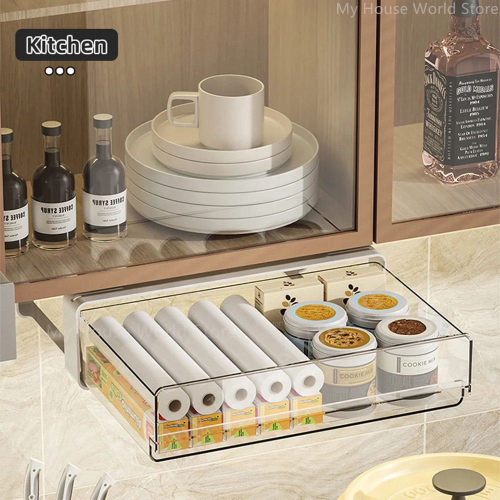 Drawer-Storage-Box-Under-Table-Hidden-Self-Adhesive-Drawer-Type-Storage ...