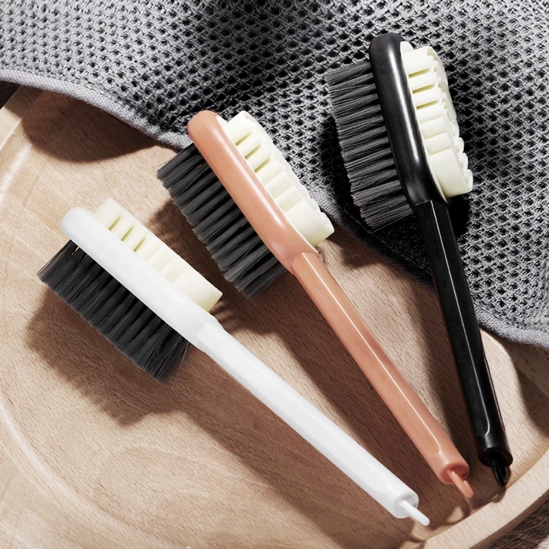 Meuble à chaussures,Brosse de nettoyage en daim double face gomme en ...