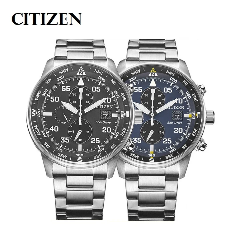 Citizen Fashion Men Stainless Steel Watch Luxury Calendar Quartz Wrist ...
