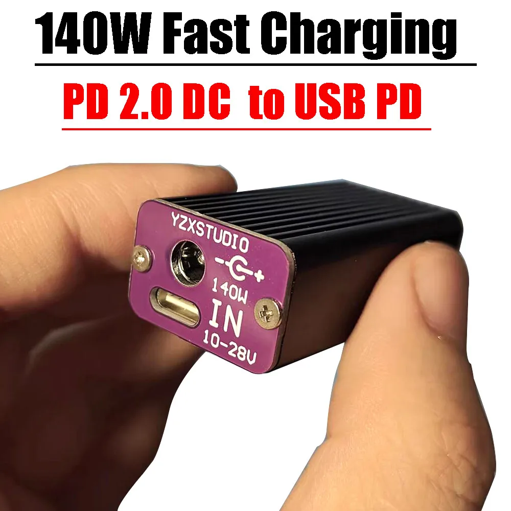 140W PD Fast Charge Converter TYPE-C USB Car Charger Desk Charging ...